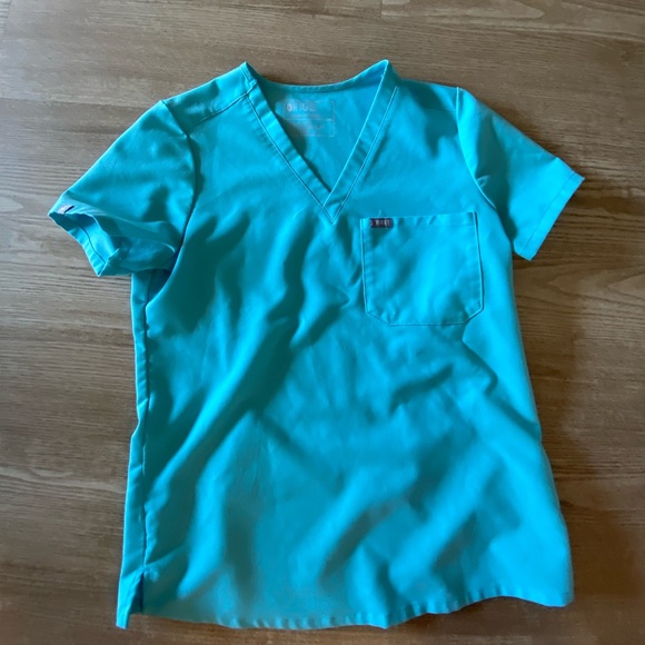Figs | Tops | Figs Small Top Catarina One Pocket Style Turquoise Color ...
